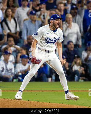 San Diego Padres' Jackson Merrill reacts after hitting an RBI double ...