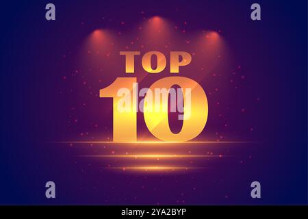 top 10 award background with spot light effect Stock Vector Image & Art ...