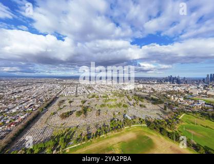 Aerial View of Melbourne Cemetery in Australia Stock Photo - Alamy