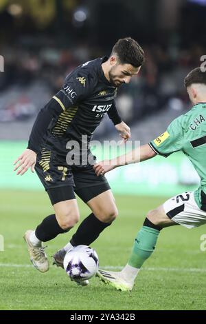Mathew Leckie (C) of Australia men football team seen in action during ...