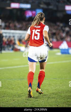 Katie McCabe of Arsenal with the ball during the Barclays FA Women's ...