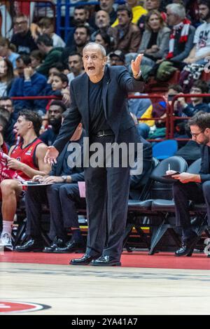 Ettore Messina, head coach EA7 Emporio Armani Olimpia Milano during EA7 ...