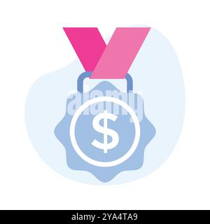Cash award flat icon ready to use, editable vector Stock Vector Image ...