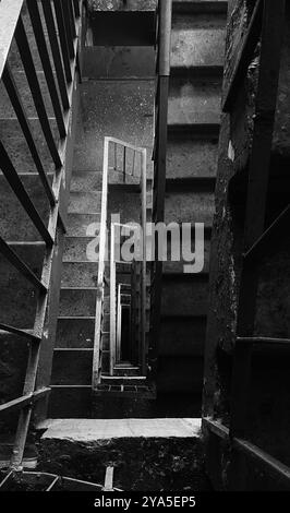 Old staircase in a slum house Stock Photo - Alamy