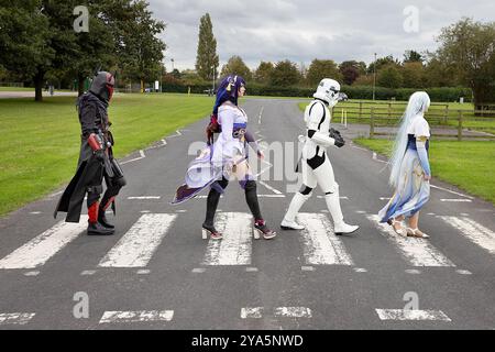 Exeter, UK. 11th Oct. Fun and games at the 2024 Comic Con held at ...