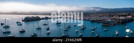 Aerial View of Monterey Waterfront with Marina and Pier Stock Photo - Alamy
