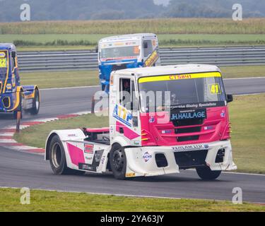 Simon Cole in his IVECO Truck during the 2024 British Truck Racing ...
