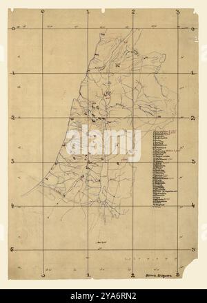 [Sketch map of Palestine]. 1880 Stock Photo - Alamy