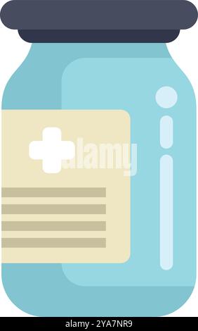 blue medical bottle over white Stock Vector Image & Art - Alamy