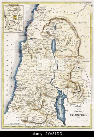 Map Of Jerusalem 1850 Stock Photo - Alamy