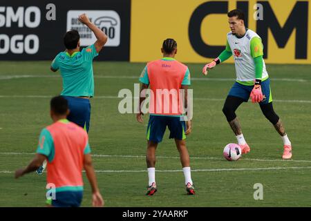 goalkeeper Ederson (Brazil) controls the Ball during the Brazil ...