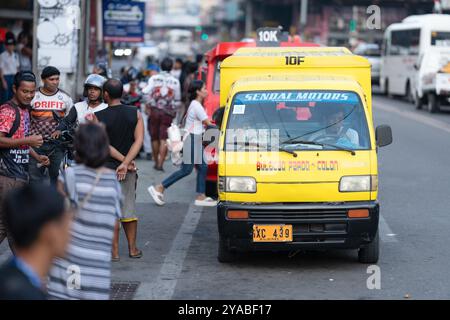 Jeepney Multicab passenger vehicles stopped in Colon Street, Cerbu City ...