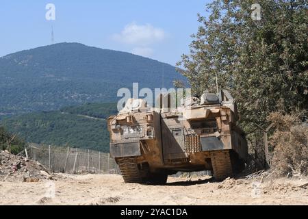 IDF Tank on the Lebanese border in Northern Israel Stock Photo - Alamy