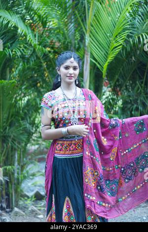 PhotoShoot with Sayali in Ghagra Choli Stock Photo - Alamy