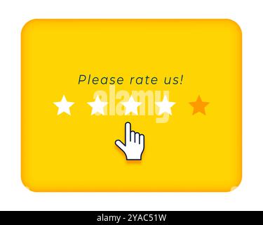 please rate us background for customer care survey vector Stock Vector ...