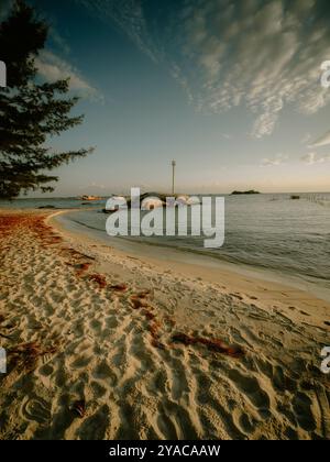 Pantai Punai beach, location at Belitung island Stock Photo - Alamy