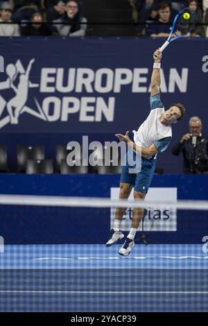 Belgian Michael Geerts pictured in action during a match between ...