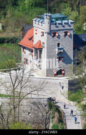 The Freyschlossl, Roter Turm, the red tower next to the Hohensalzburg ...