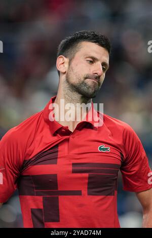 Jannik Sinner of Italy looks dejected during the Round Robin singles ...