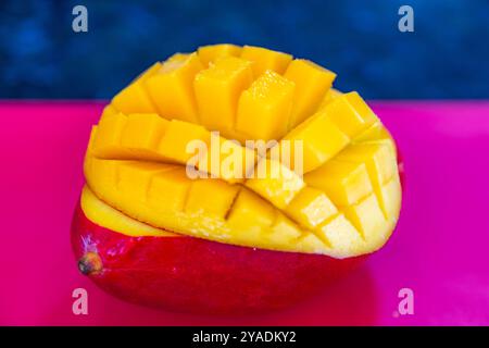 Brazilian mangoes of the Palmer species, ripe and isolated Stock Photo ...