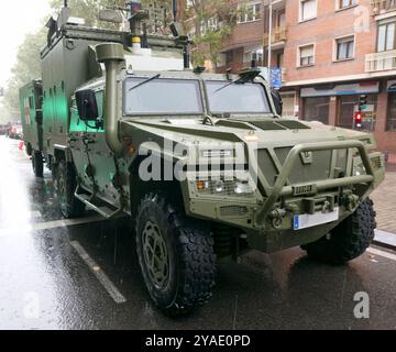 khaki colored military vehicle of the Spanish army Stock Photo - Alamy