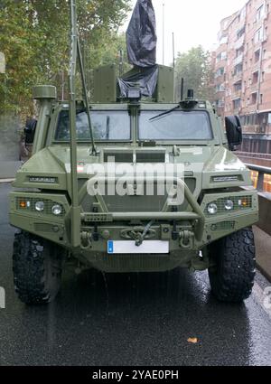 khaki colored military vehicle of the Spanish army Stock Photo - Alamy