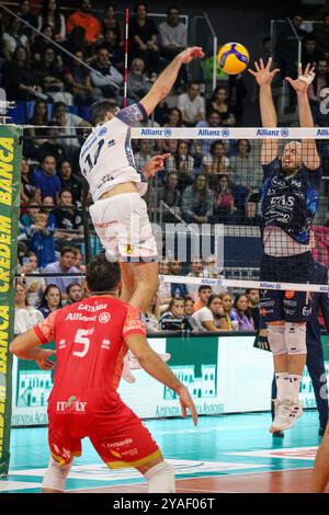 YACINE LOUATI (POWERVOLLEY MILANO) AND MONSTER BLOCK ADIS LAGUMDZIJA ...
