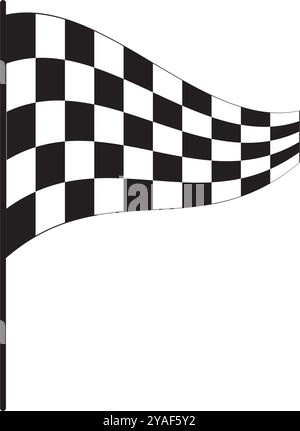 Race Checkered flag start finish icon Vector illustration EPS10 Stock ...