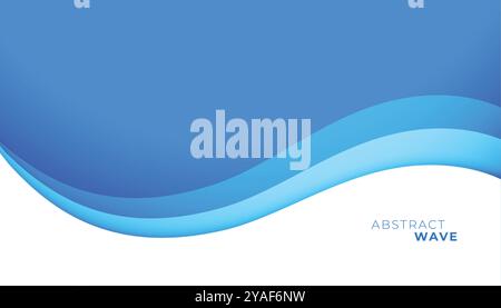 abstract blue wave with dynamic curls and flowing motion background ...