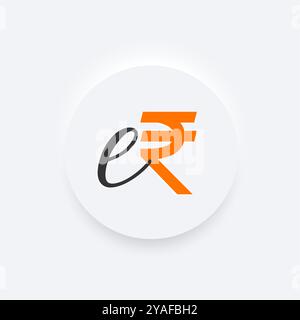 secure indian currency e rupi symbol background for digital economy ...