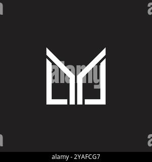 RE Magenta Lines Letter Logo. Creative Line Letters Design Vector ...