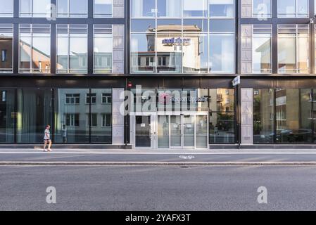 Uppsala, Uppland - Sweden - 07 27 2019 Symmetric facade of the Uppsala ...