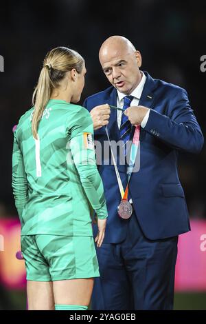 FIFA President Gianni Infantino during a press conference at the Main ...