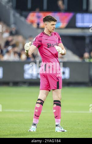 Nick Pope #1 of Newcastle United F.C. in action during the Premier ...
