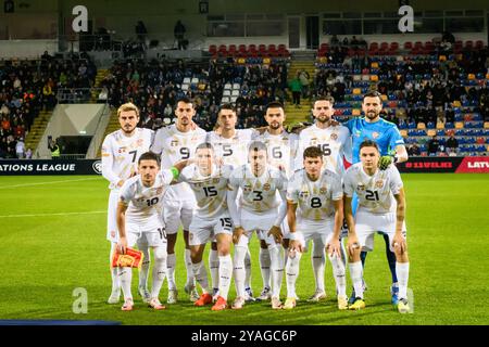 RIGA, LATVIA. 10th October 2024. UEFA NATIONS LEAGUE game between ...