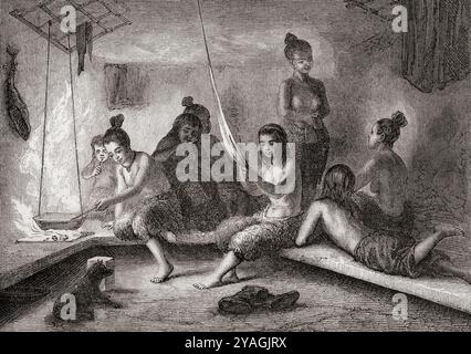 INTERIOR ESKIMO HUT Stock Photo - Alamy
