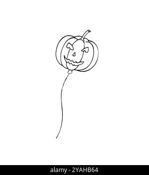 halloween balloon helium with face Stock Vector Image & Art - Alamy