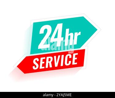 24 hours service open everyday background Stock Vector Image & Art - Alamy