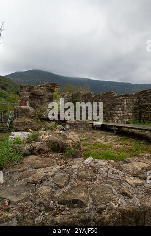 Ruins of the ancient castle of Meduno in the Friuli Venezia Giulia ...
