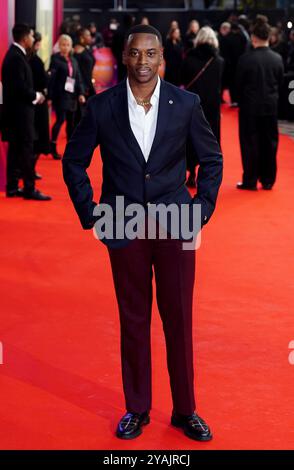 Elliot Edusah attends the BFI London Film Festival gala screening of ...