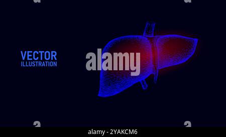 Drawing line art anatomical human liver silhouette. Healthy medicine ...