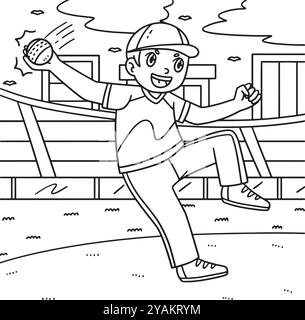 Bowling Coloring Page for Kids Stock Vector Image & Art - Alamy