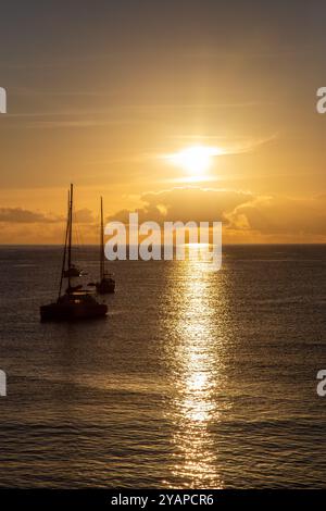 Early morning, golden sunrise over the sea. Beautiful sea landscape ...