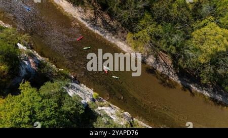 Photograph of the bluffs/palisades of the Upper Iowa River near ...