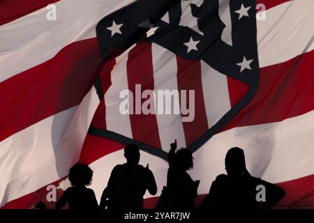 Fans of Rayo Vallecano de Madrid show their supportprior to the UEFA ...
