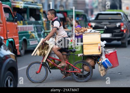 12/10/2024 Cebu City, Philippines. A street food stall selling the ...