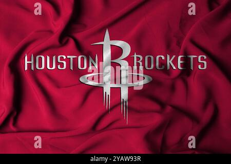 pringsewu, Lampung; October 16, 2024; Selective focus waving fabric ...