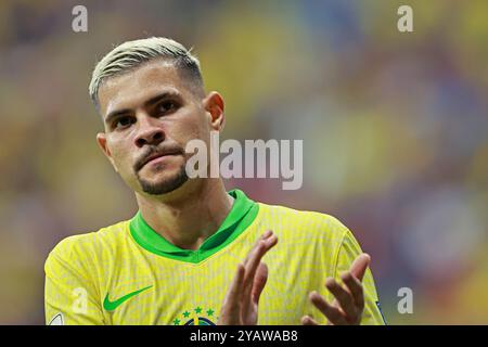 Bruno Guimaraes of Brazil applauds the fans after winning the FIFA ...