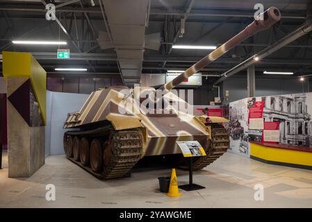 WW2 German Jagdpanther tank destroyer on display at Bovington tank ...