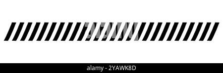 Slash line doodle border, diagonal lines. Divider strip Tilt strip ...